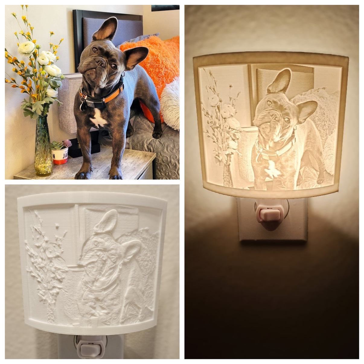 Custom printed lithophane Night Lights – Crackle3D